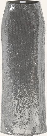 Oh April Oh April Mesh-Rock Nika Mit Pailletten grau