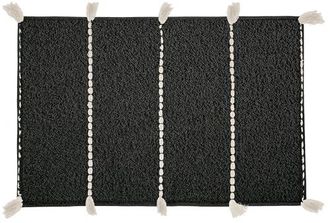 Kleine Wolke Badteppich Travis, Farbe: Schwarz, Material: 100 % Baumwolle, Gr&ouml;&szlig;e: 80x140 cm