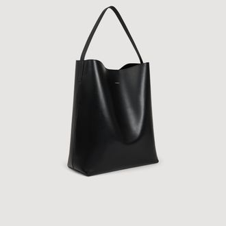 Sandro Sac hobo en cuir &agrave; logo