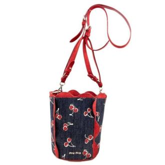 Miu Miu Sac bandouli&egrave;re pochette Pre-owned - Femme - Pre-owned - Bleu - Taille: ONE Size
