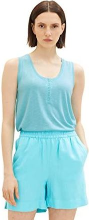 Tom Tailor 1036790 Haut pour Femme 26007 Teal Radiance XS, 26007 - Teal Radiance, XS
