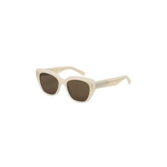 Saint Laurent Sonnenbrillen - - Accessories - Damen - Beige - 52 MM