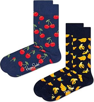 Happy Socks Classic Cherrys Half Socks 2 Pairs EU 36-40