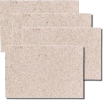 KELA Tischset 4-teilig ALIA, Platzdeckchen 45 x 30 x 0,4 cm, Filz Platzsets abwaschbar, beige