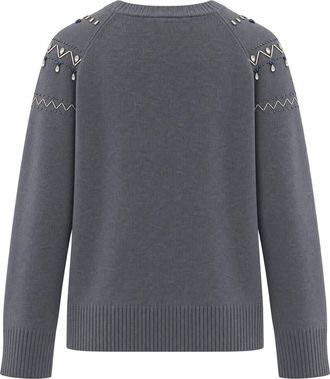 Liu Jo Jewel Jumper Sweater - Gray