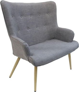 The Home Deco Factory The Home Deco Factory - Canapé en tissu gris Helsinki