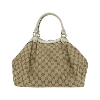 Gucci Sac cabas Sukey GG Canvas Pre-owned - Femme - Pre-owned - Beige - Taille: ONE Size