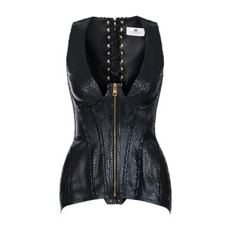 Elisabetta Franchi Damen, Oberteile, Schwarzk, XSGr&ouml;&szlig;e
