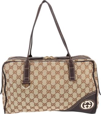 Gucci Crossbody Bags - Gucci GG Monogram Handbag - Gr. unisize - in Braun - f&uuml;r Damen
