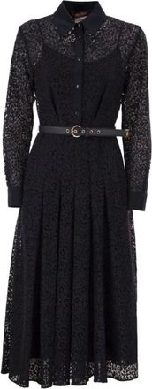 Max Mara Femme, Robes, Bleu, Taille: 38 FR Robe &Eacute;vas&eacute;e Mi-longue