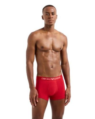 Emporio Armani 2-Pack Trunk Maillot, Imprim&eacute; coeurs/Scooter, M Homme