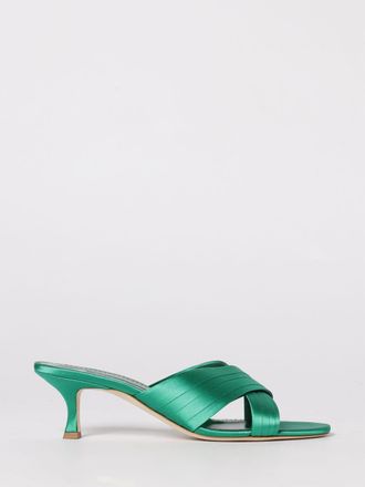 Manolo Blahnik Sandales &agrave; Talons MANOLO BLAHNIK Femme couleur Vert