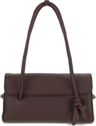 Jacquemus Knot-detail Pebbled Leather Tote Bag