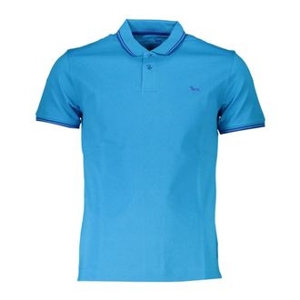 Harmont & Blaine Homme, Tops, Bleu, Taille: XL Polo Bleu Manches Courtes Homme