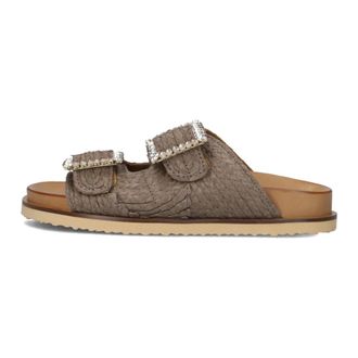Inuovo Braune Sommer Pantoletten Stilvolles Modell - - Shoes - Damen - Braun - 37 EU