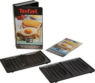 T-fal Coffret Snack Collection - 2 plaques croque monsieur + 1 livre de recettes XA800112