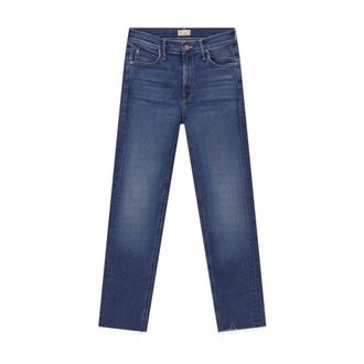 Mother Femme, Jeans, Bleu, Taille: W27 Jean Droit