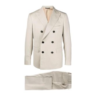 Tonello Homme, Costumes, Beige, Taille: XL Costume Crois&eacute; Sur Mesure