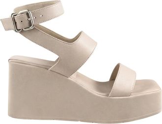 Vic Mati&eacute; Femme, Chaussures, Beige, Taille: 40 EU K10 Block Wedge Sandal
