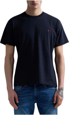 Replay Homme, Tops, Bleu, Taille: S T-shirt &agrave; col rond