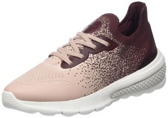 Geox Mädchen D Spherica Actif B Sneaker, Nude Wine, 39 EU