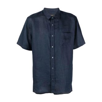 Vince Herren, Shirts, Blau, 2XLGröße