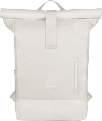 Johnny Urban Rucksack Damen & Herren Wei&szlig; - Robin Medium - Rolltop Mit Laptopfach f&uuml;r Uni Business Fahrrad - 15L - Nachhaltig - Wasserabweisend