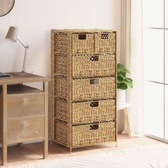 vidaXL Unit&eacute; de rangement avec 6 paniers 47 x 37 x 100 cm Jacinthe deau Vidaxl