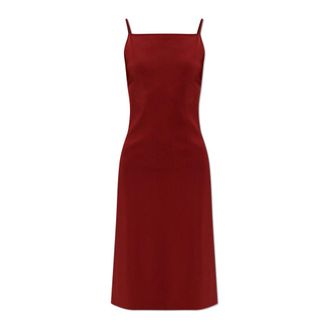 Ferragamo Midikleid schulterfrei - - Dresses - Damen - Rot - M