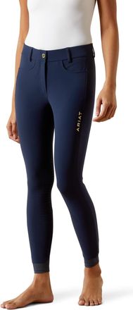 Ariat Womens Tri Factor NT Knee Patch Riding Breech in Navy Eclipse, Size 38, by Ariat