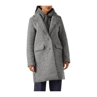 Nukus Graue Boucl&eacute; Jacke f&uuml;r Stilvolle Winter - - Coats - Damen - Grau - S