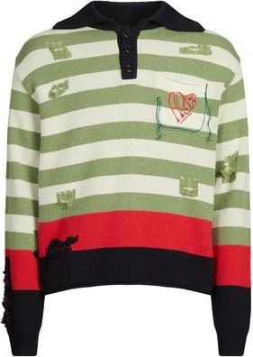 Andersson Bell Pull col polo &agrave; rayures