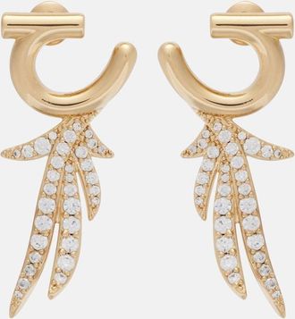 Ferragamo Ohrringe mit Kristallen