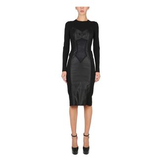 Dolce & Gabbana Abito Fitted Maica Lunga Bustino - - Dresses - Damen - Schwarzk - S