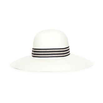 Borsalino Femme, Accessoires, Blanc, Taille: M Violet Panama Fine