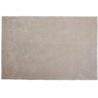 Vente-Unique Tapis &agrave; poils mi-longs - 200 x 290 cm - Taupe - VELINA