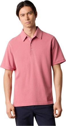 Brooks Brothers Homme, Tops, Rose, Taille: L Polo en Piqu&eacute; de Coton D&eacute;lav&eacute;