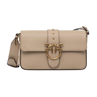 Pinko Pinko - Love One Classic Slouchy - Femme - Sacs - Beige - Taille: ONE Size