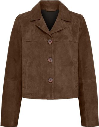 BTF-CPH Btfcph - Sonja Suede Jacket - Femme - Vestes - Brun - Taille: 48 FR