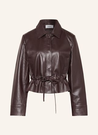 BA&SH Ba&Sh Lederjacke Manita rot