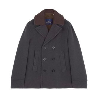 Paul & Shark Homme, Manteaux, Brun, Taille: M Peacoat &agrave; col c&ocirc;tel&eacute;