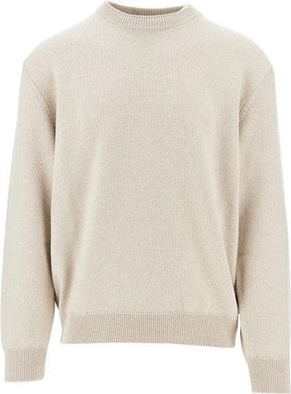 Jacquemus Merino wool sweater with logo intarsia Man XL