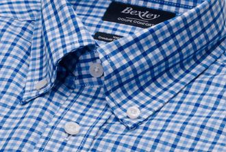 Bexley Cullen - Chemise homme bleu et bleu ciel