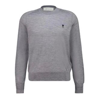 Ami Homme, Pulls, Gris, Taille: S Pull Fin Col Rond