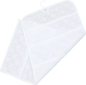 Angoily 18 Taschen H&auml;ngender Organizer f&uuml;r Socken und Unterw&auml;sche Vliesstoff Wandbehangtasche Wei&szlig; mit Aufh&auml;nger Faltbar f&uuml;r Schlafzimmer und Schrank