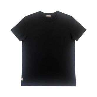 Moncler Logo T-Shirt - - Tops - Damen - Schwarzk - S