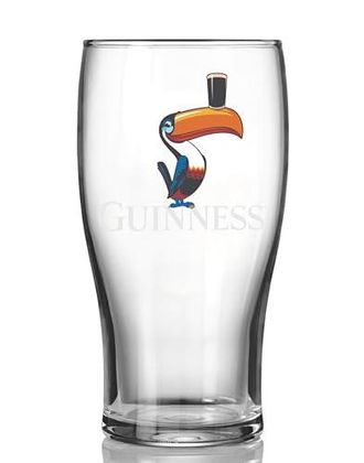 Guinness &Atilde;g Toucan Pint Glass by Guinness Official Merchandise