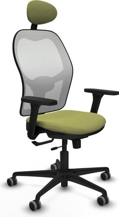 Piqueras y Crespo Ergonomischer B&uuml;rostuhl, atmungsaktiv, mit 3D-Armlehnen, h&ouml;henverstellbare Lendenwirbelst&uuml;tze und festes Kopfteil, ausgestattet mit Syncro/Traslack. W