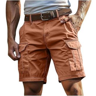 Generic Short cargo tactique pour homme - Serg&eacute; de coton l&eacute;ger avec plusieurs poches pour la randonn&eacute;e, le golf, le travail et les activit&eacute;s de plein air, Ora