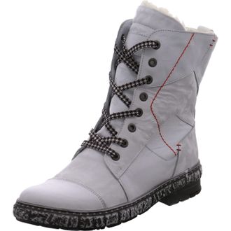 Krisbut Damen Schn&uuml;rboots, Boots von Krisbut in Wei&szlig; aus Echtleder mit Camouflage Muster und Wechselfu&szlig;bett. wei&szlig; Gr. 38